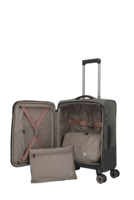 Travelite Crosslite 4-Rad Trolley Gr. S Cabinsize - Leder Meißner